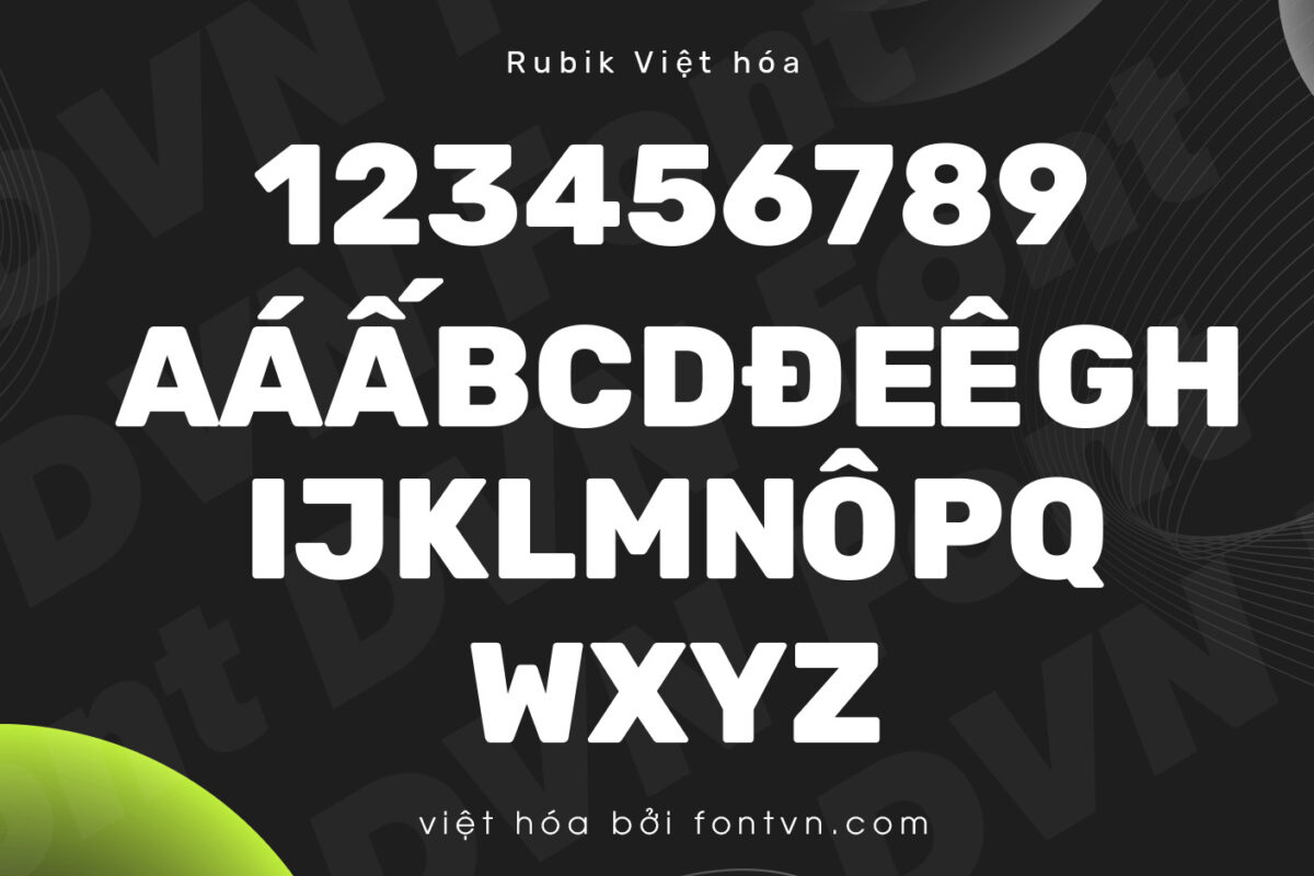 DVN Rubik Việt hóa trọn bộ 5 Style - Font chữ thông dụng mà Designer ...