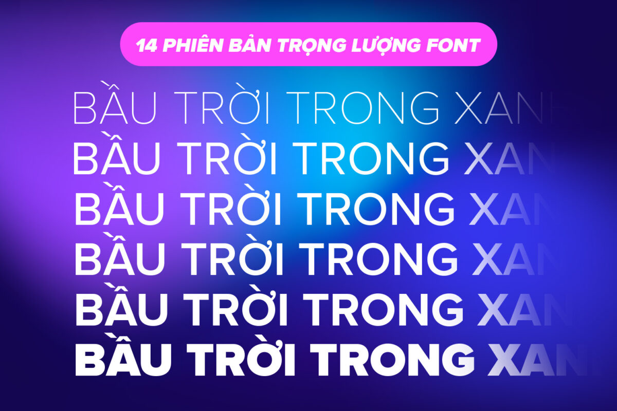 Trọn bộ font Proxima Nova Việt hóa bản chuẩn (14 Font) - FontVN